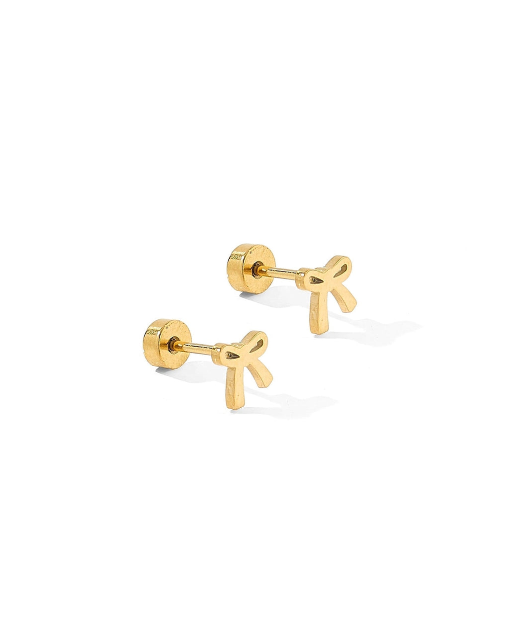 Screwback Stud Earrings - Ruby Bow – Bella Chic Home and Gift