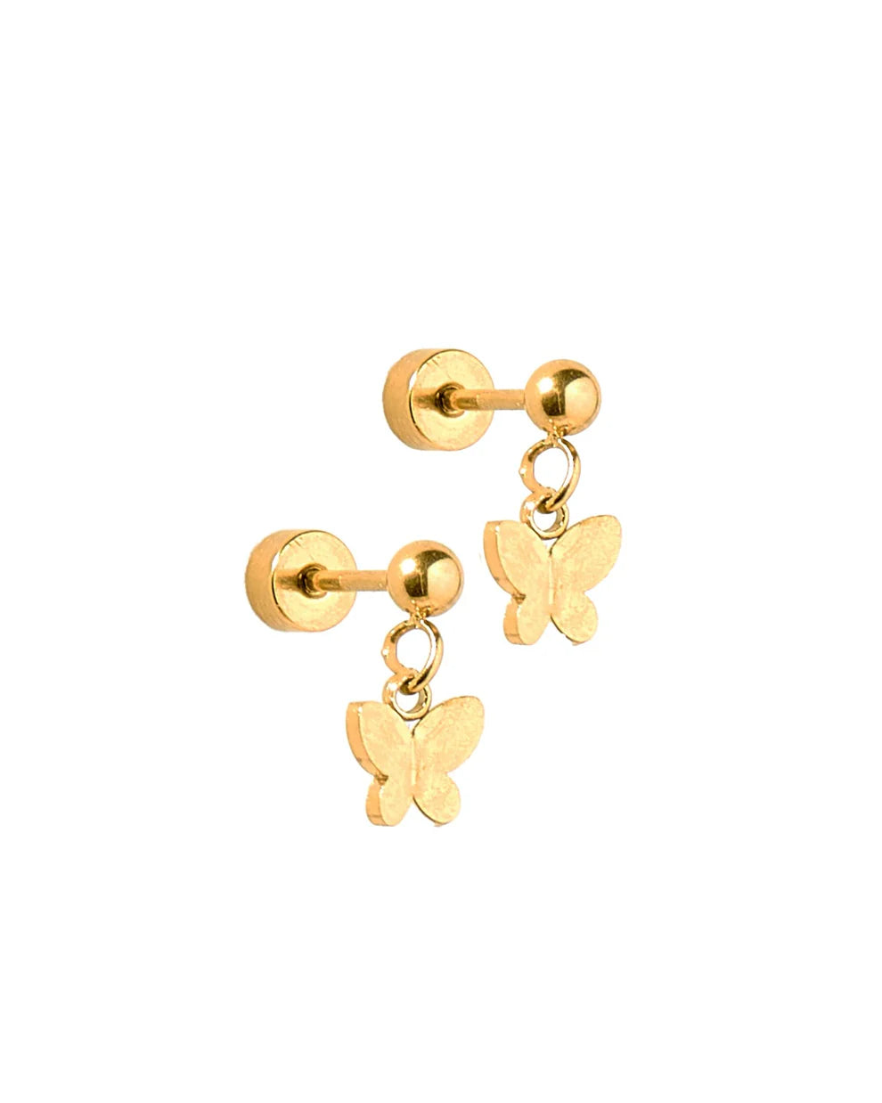 Screwback Stud Earrings - Millie Butterfly – Bella Chic Home and Gift